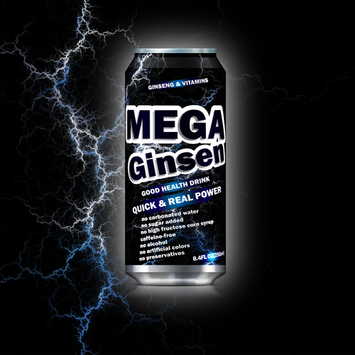 Packaging design for Mega Power Energy Drink cans! | Print or packaging ...