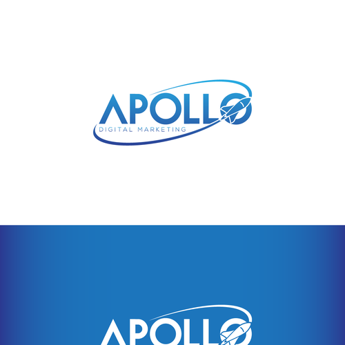 Create an abstract or space themed logo for Apollo Digital Marketing ...