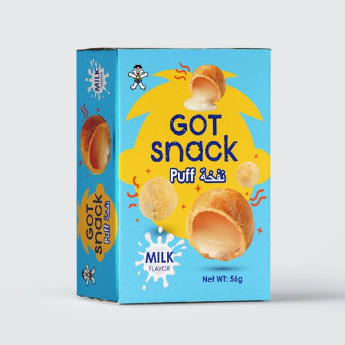 Designs | GOT SNACK -PUFF- Milk flavor | Product packaging contest