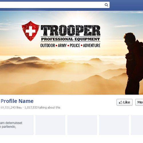 Facebook Banner for Outdoor-/Army-/Adventure-Shop | Social media page ...