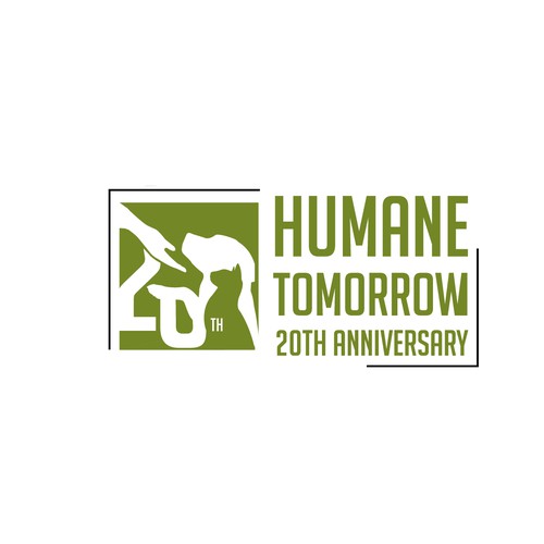 Humane Tomorrow - 20th Anniversary Logo | Logo design contest