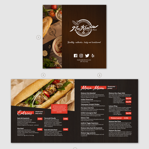 Designs | nukrave menu design | Menu contest