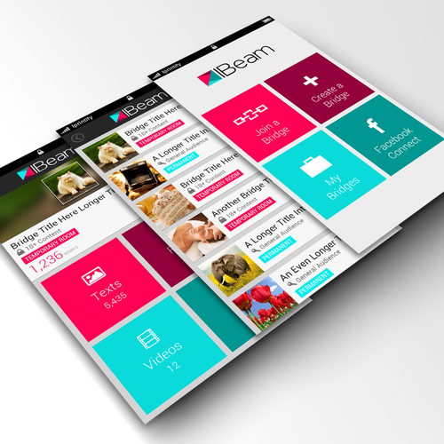 mobile app design required for group chatting app | App design contest