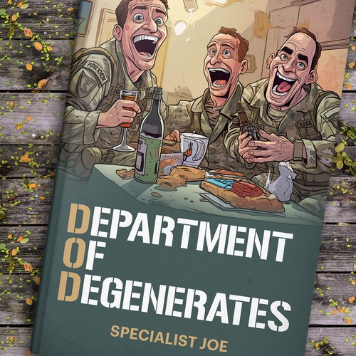 Designs | Cover for satirical military book titled "Department Of ...
