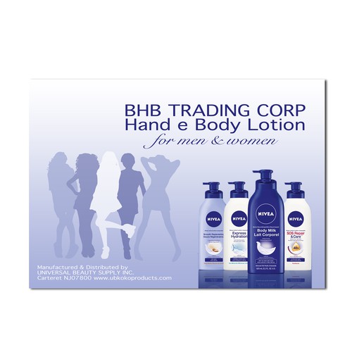 Perfumed Body lotion Poster for all skin, all color.... | Poster contest