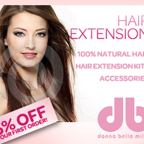 Designs | Banner Ads for Hair Extension Company | Banner ad contest