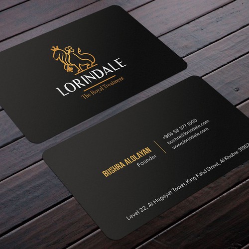 Create a luxury business card for concierge services | Business card ...