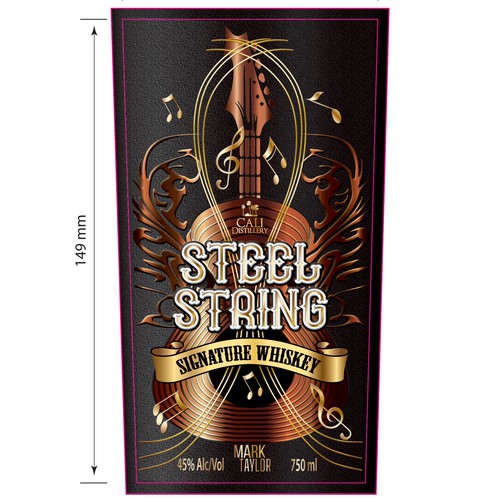 Designs | Steel String Signature Whiskey | Product label contest
