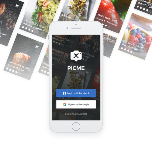 Design a **BEAUTIFUL** mobile app for PicMe | App design contest