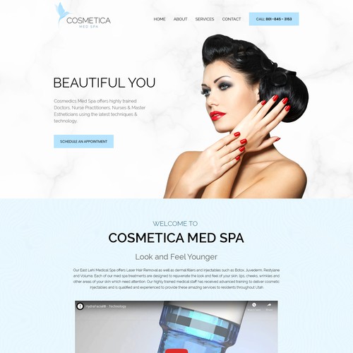 Designs | MED SPA WEBSITE DESIGN | WordPress theme design contest
