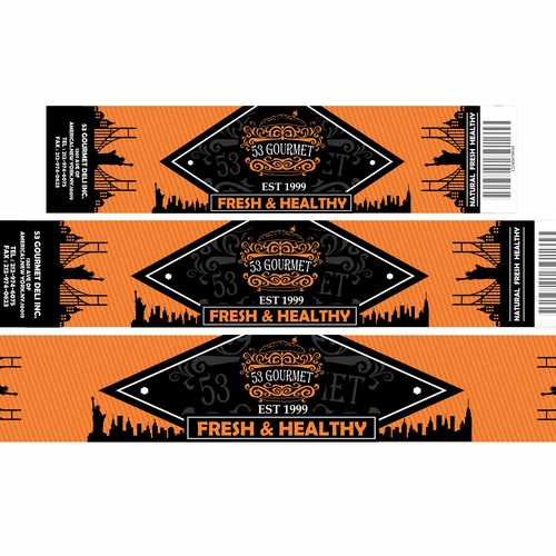 Premade grab & go Sandwich labels and Salad labels. | Product label contest