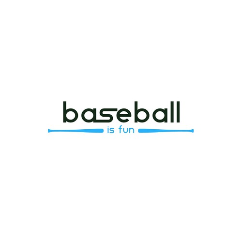 Create a baseball-themed logo for Baseball Is Fun. | Logo design contest