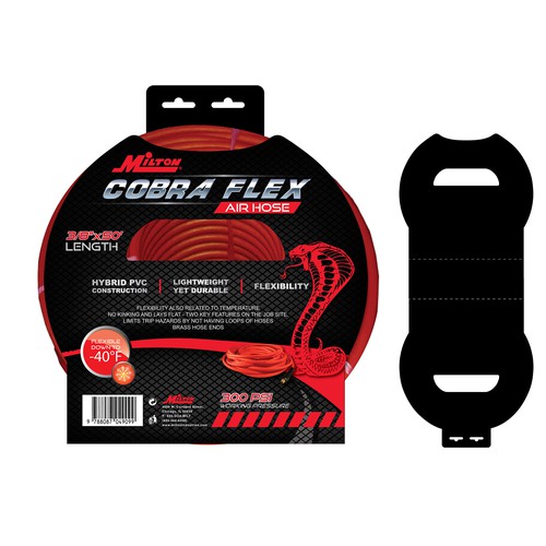 Milton Cobra Flex Air Hose Packaging Design Contest | Product packaging ...