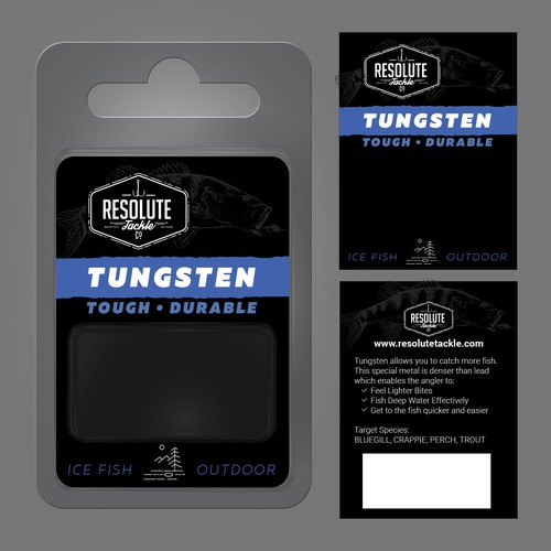 Fishing Lure Co Needs design for printed header cards in clamshell ...