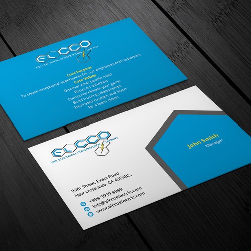 Company Core Values Card V.2 | Business card contest