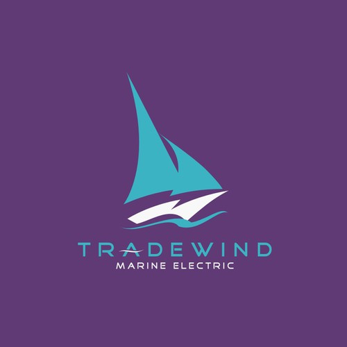 Design a logo depicting wind/waves for TradeWind Marine Electric ...