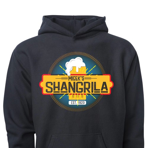 Designs | Retro hoodie illustration design for family owned bar ...