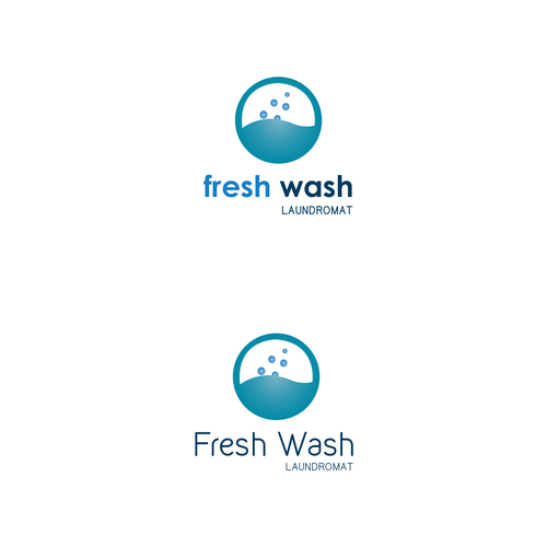 create modern innovative laundromat logo for Fresh Wash Laundromat ...