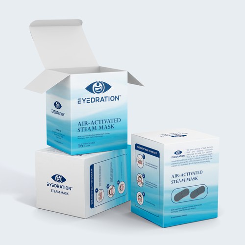 Designs | Steam Mask box design! Help dry eye patients! | Product ...