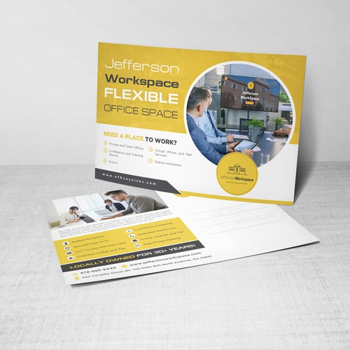 Direct Mail Campaign Coworking Space | Postcard, flyer or print contest