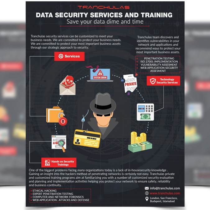 Flyer for Cyber Security Company | Postcard, flyer or print contest