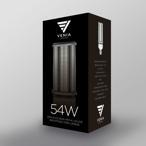 Design a clean LED Lamp Box Design | Product packaging contest