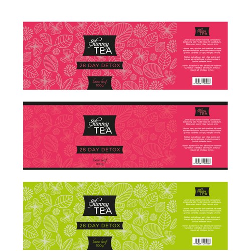 DESIGN A NEW TEA PACKAGING LABEL FOR SLIMMY TEA | Product label contest