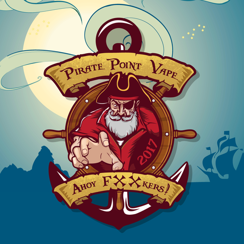 Create a bad ass nautical themed logo for Pirate Point Vape | Logo ...