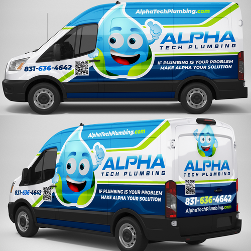 Designs | Fun Plumbing van wraps! logo and inspo pic provided! | Car ...