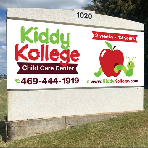 Designs | Playful, professional signage for child care center | Signage ...