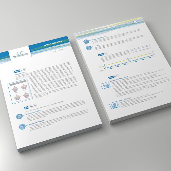 Design a Template for our Patient Handouts | Brochure contest