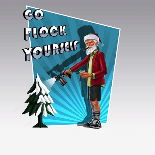 Go Flock Yourself - Design Santa Claus | Illustration or graphics contest