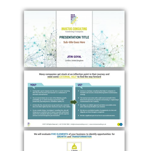 Inspiring PowerPoint template Contests - 99designs