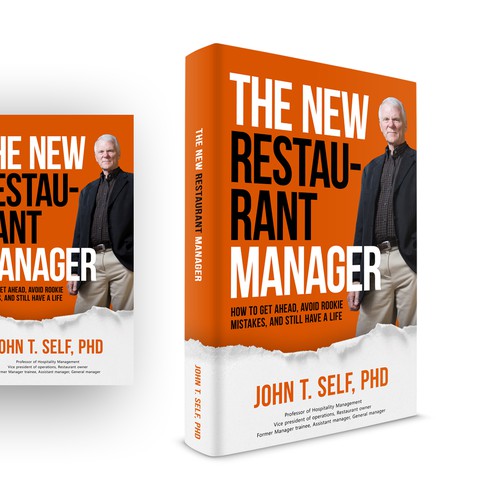 Designs | Self help book cover for new restaurant managers | Book cover ...