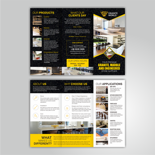 Captivating brochures for Granite World | Brochure contest