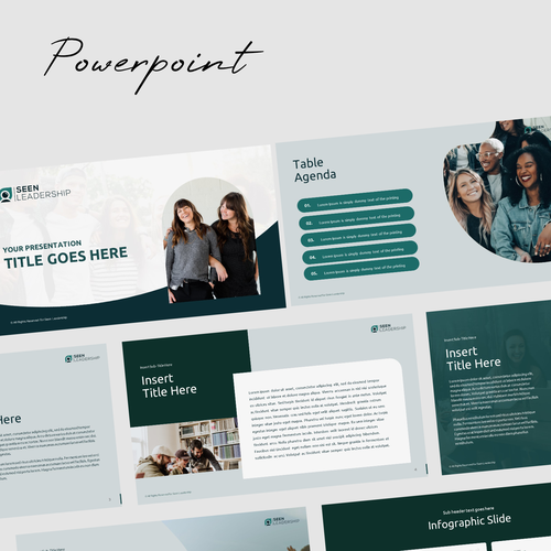 Designs | Modern, Clean Rebranded Slide Deck | PowerPoint template contest