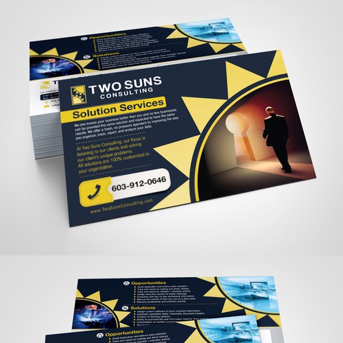 6.25 x 9 Direct Mail postcard for technology solutions company ...