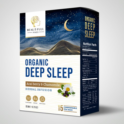 Designs | DEEP SLEEP TEA - REBRAND NEEDED | Product packaging contest