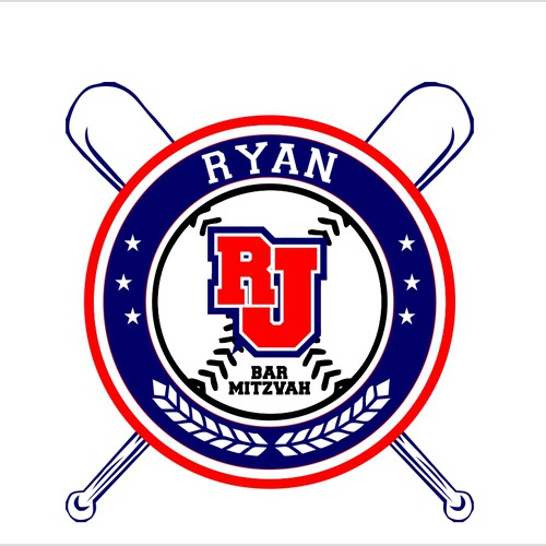 Ryan's baseball bar mitzvah | Logo design contest