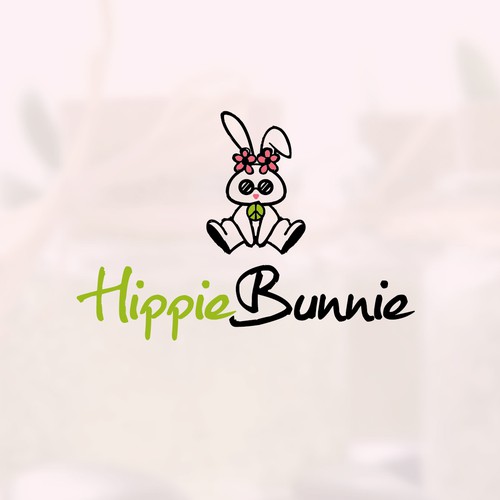 Design a jovial logo for Hippie Bunnie | Logo design contest