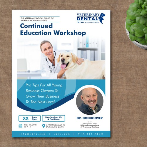 Designs | Veterinarian Workshop Flyer | Postcard, flyer or print contest