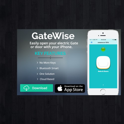 Open the Gate with An App - Banner | Banner ad contest