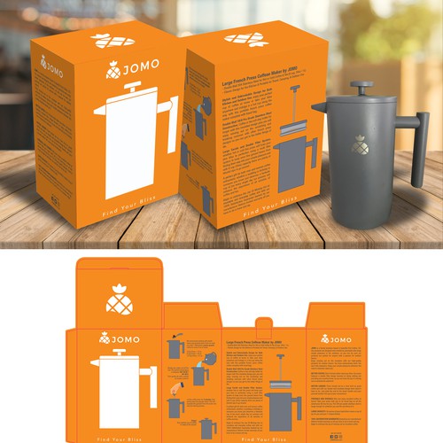 High End French Press Package Design | Product packaging contest