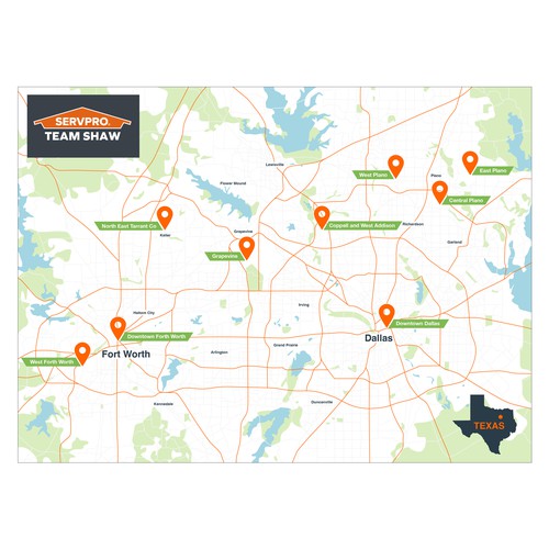 Designs | Branded Map with Franchise Locations | Illustration or ...