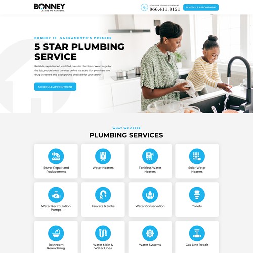 Designs | Design a PPC landing page for a home services company ...