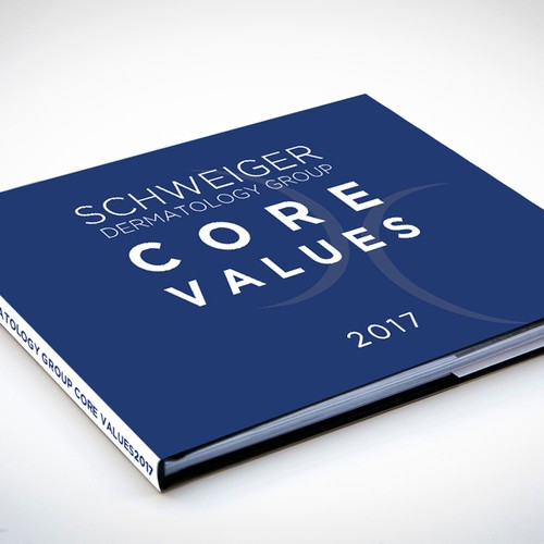 Help design a Core Values Book Cover for a large dermatology group ...