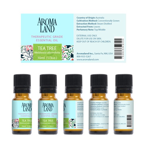 Fresh New Design for Essential Oils | Product label contest