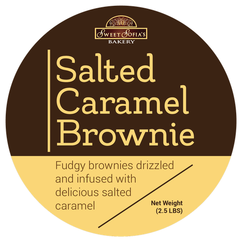 4" Round Brownie Label | Product label contest