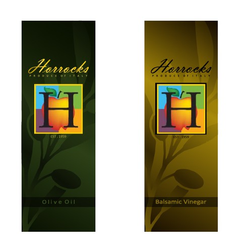 Designs | Olive Oil & Balsamic Vinegar label for Horrocks Farm Market ...