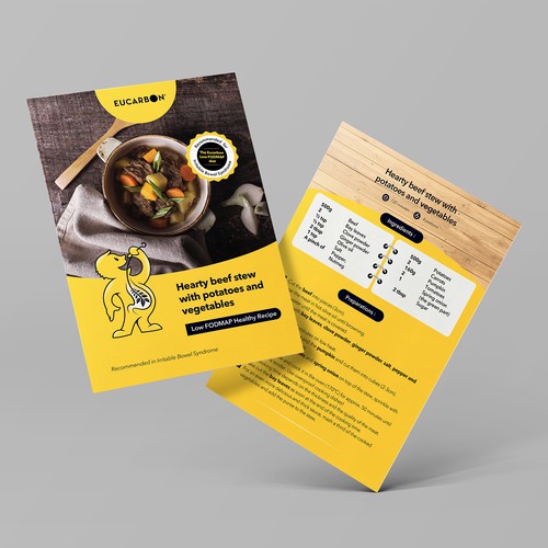 Designs | Recipe flyer template | Postcard, flyer or print contest